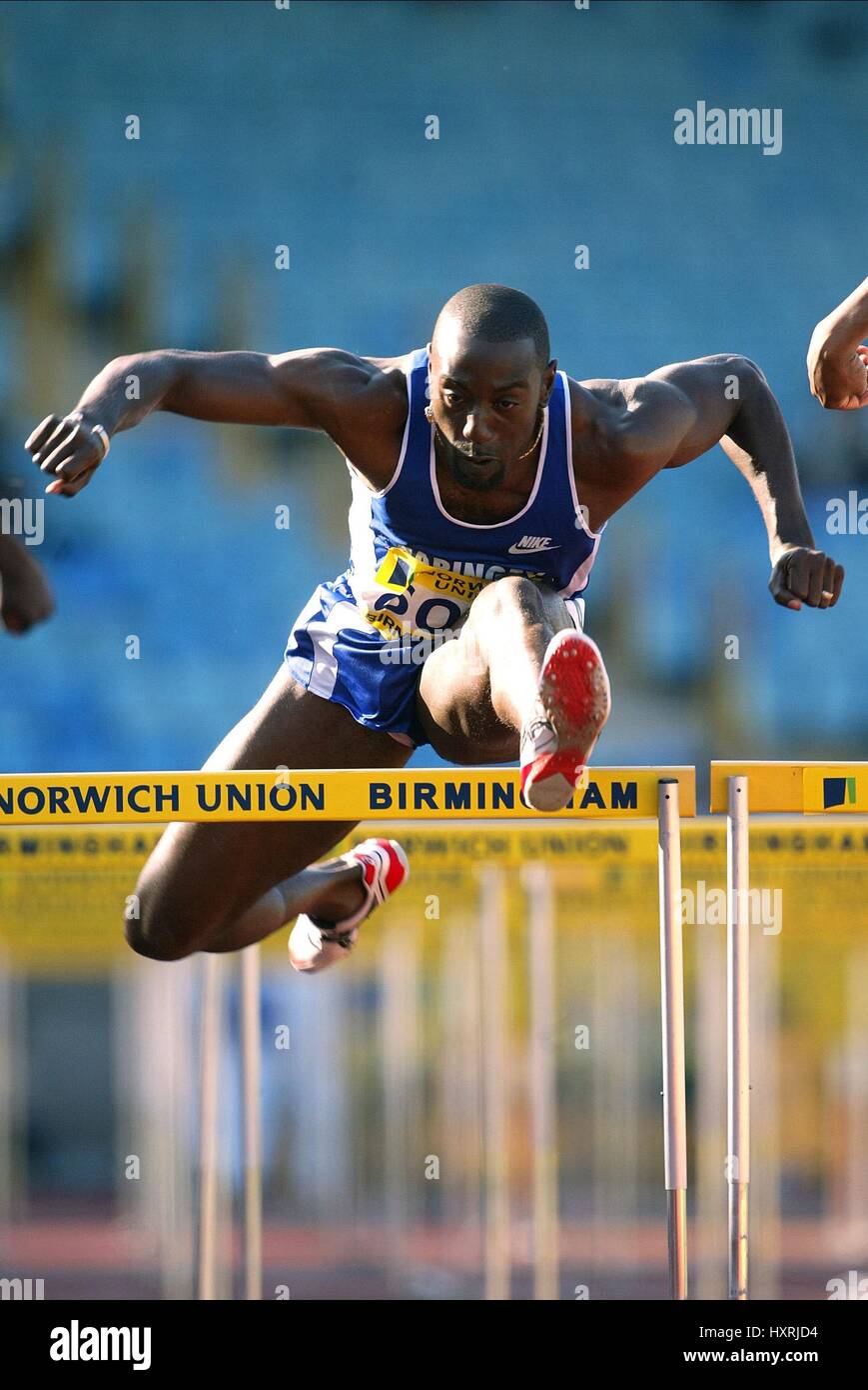 TONY JARRETT 110 METRE HURDLES ALEXANDER STADIUM BIRMINGHAM ENGLAND 13 ...