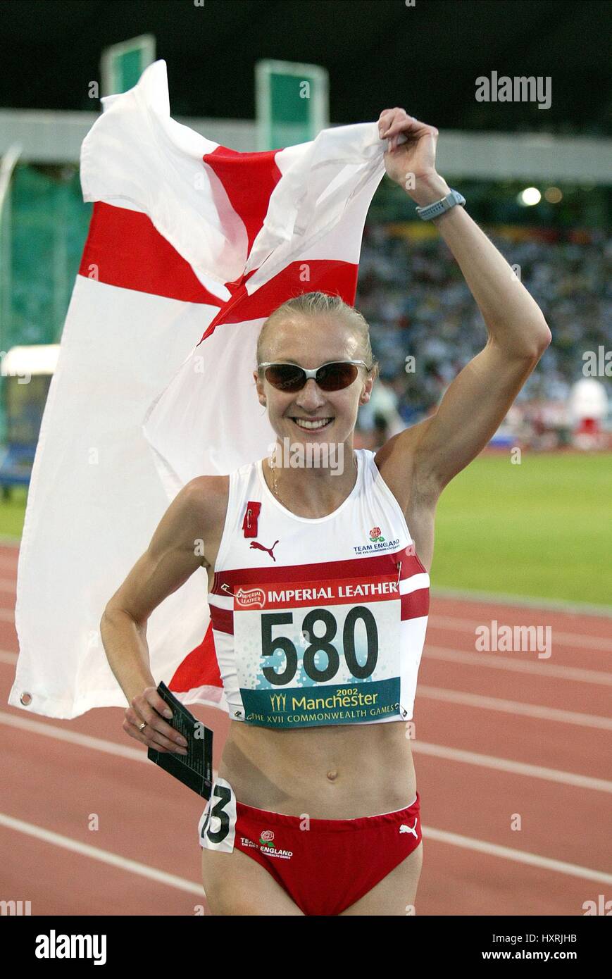 PAULA RADCLIFFE 5000 METRES MANCHESTER ENGLAND 28 July 2002 Stock Photo ...