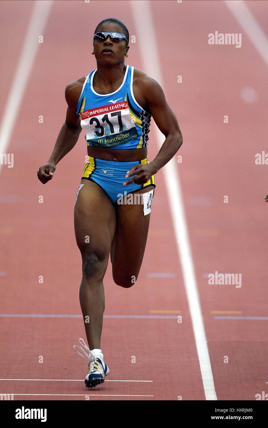 DEBBIE FERGUSON 100 METRES CITY OF MANCHESTER STADIUM MANCHESTER ...