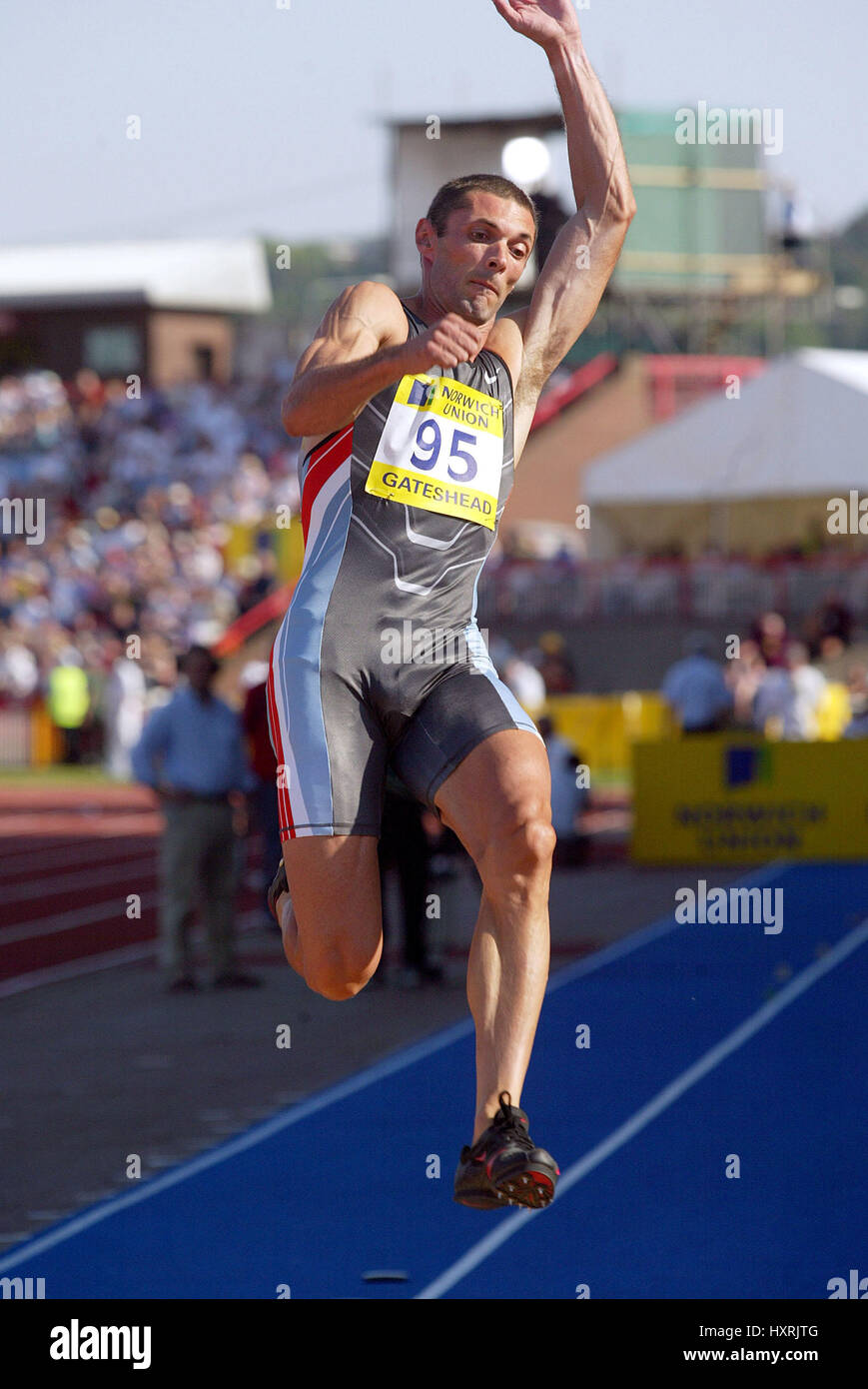 SINISA ERGOTIC LONG JUMP GATESHEAD ENGLAND 13 July 2003 Stock Photo - Alamy