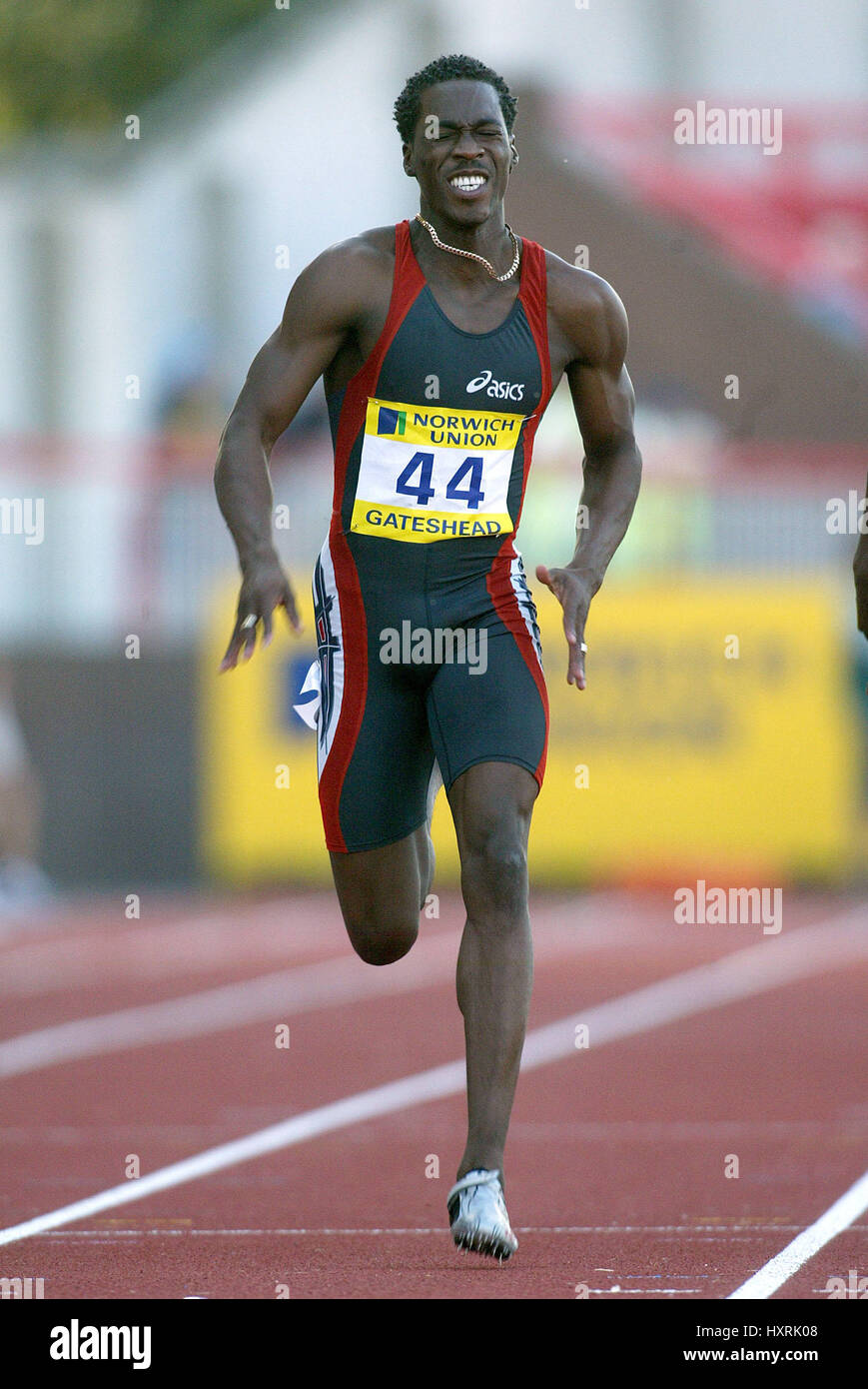 CHRISTIAN MALCOLM 200 METRES GATESHEAD ENGLAND 13 July 2003 Stock Photo ...
