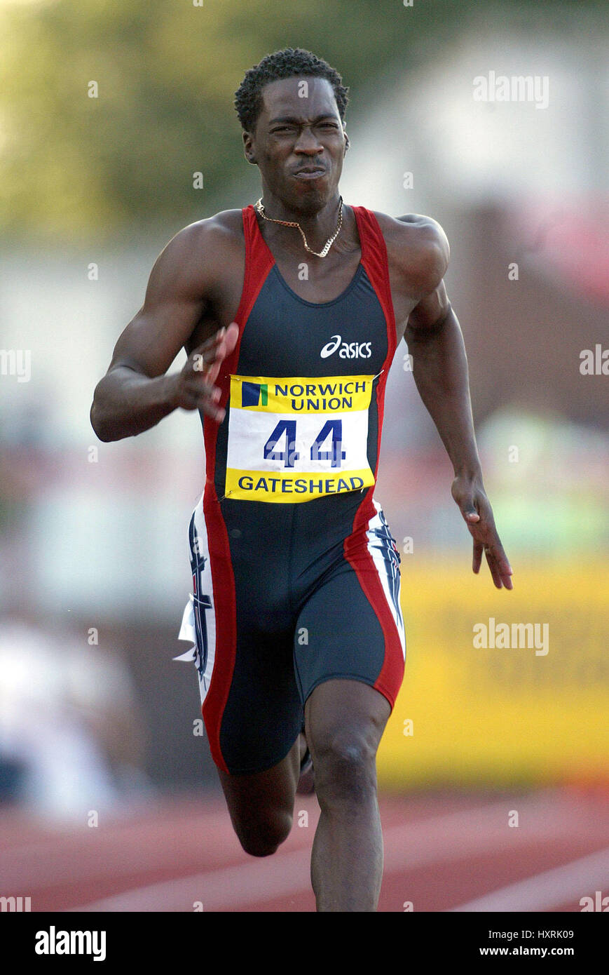 CHRISTIAN MALCOLM 200 METRES GATESHEAD ENGLAND 13 July 2003 Stock Photo ...