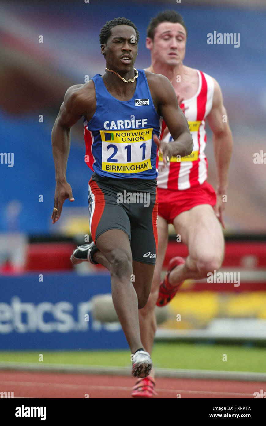 CHRISTIAN MALCOLM 100 METRES ALEXANDER STADIUM BIRMINGHAM ENGLAND 26 ...