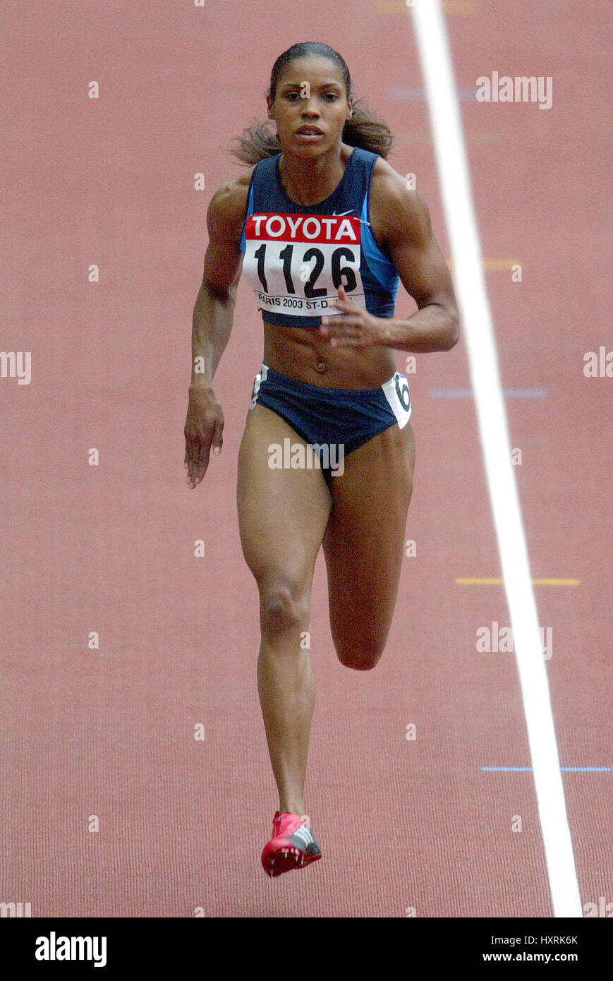 TORI EDWARDS 100 METRES STADE DE FRANCE ST DENIS PARIS FRANCE 23 August ...