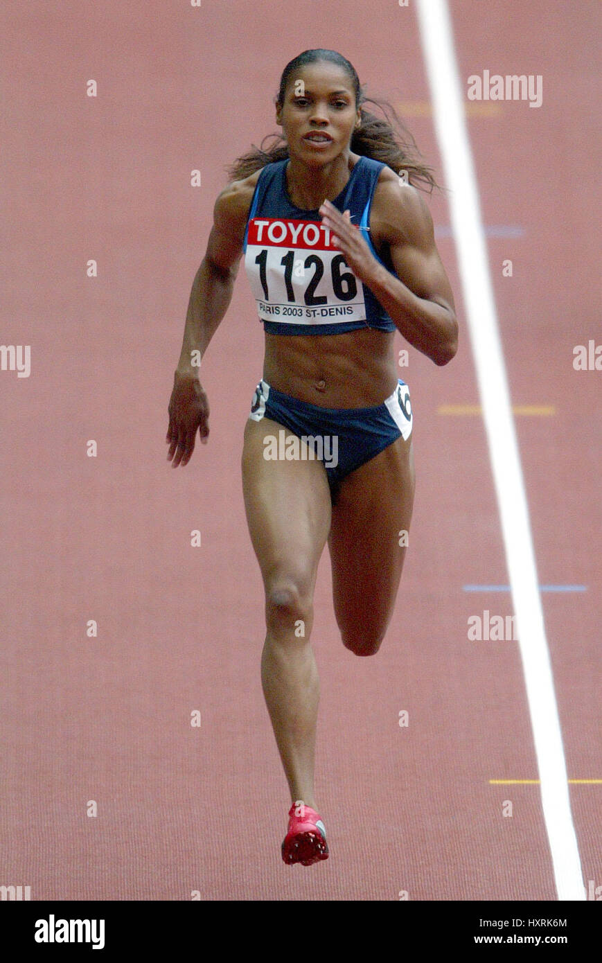 TORI EDWARDS 100 METRES STADE DE FRANCE ST DENIS PARIS FRANCE 23 August ...