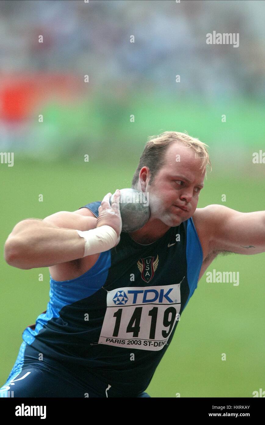 ADAM NELSON SHOT PUT STADE DE FRANCE ST DENIS PARIS FRANCE 23 August ...