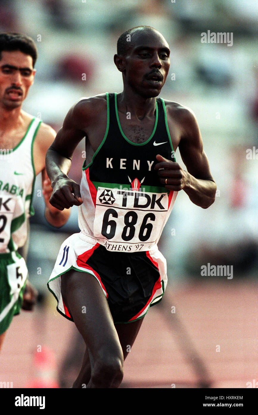 MOSES KIPTANUI 3000 METRES STEEPLECHASE 15 August 1997 Stock Photo - Alamy