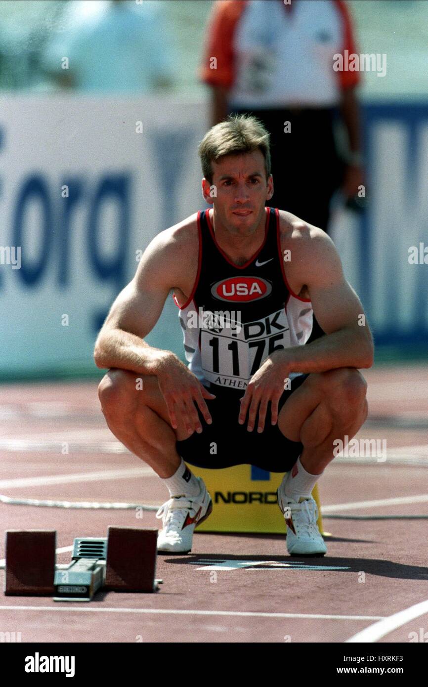 KEVIN LITTLE 200 METRES ATHENS 15 August 1997 Stock Photo - Alamy