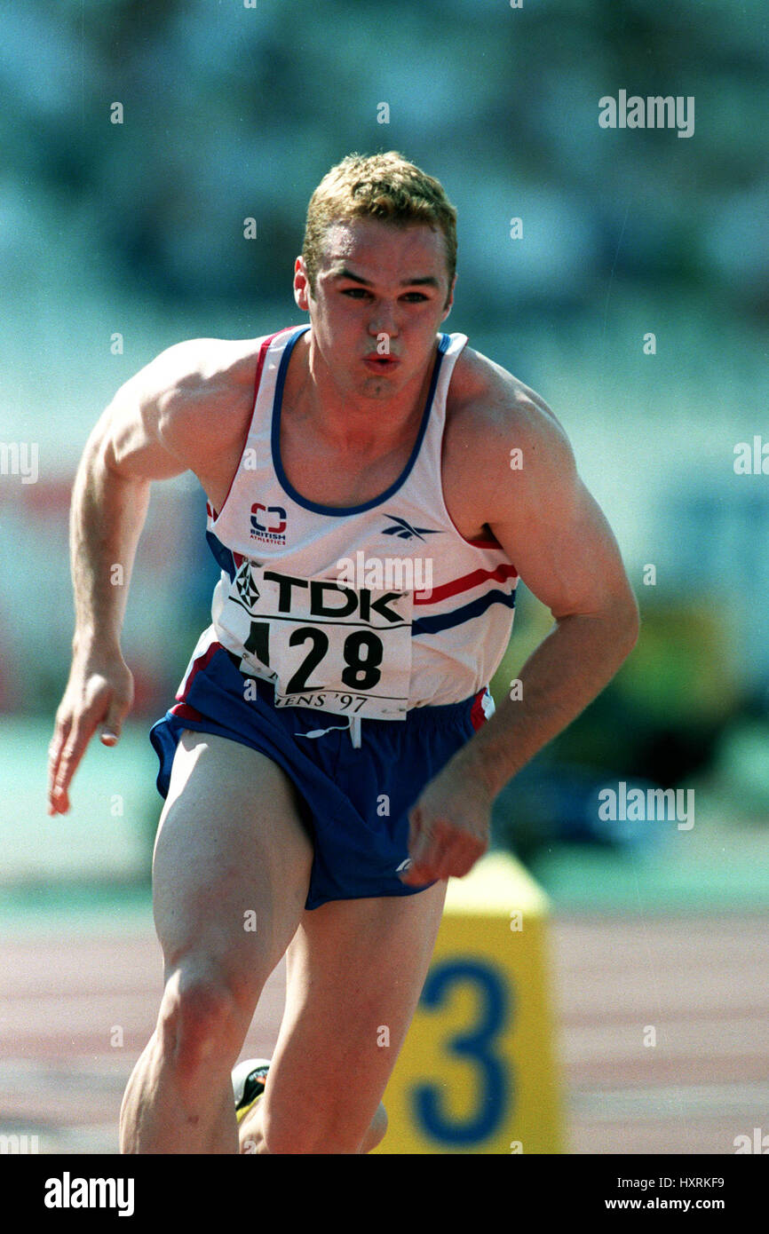 DOUGLAS WALKER 200 METRES ATHENS 01 August 1997 Stock Photo - Alamy