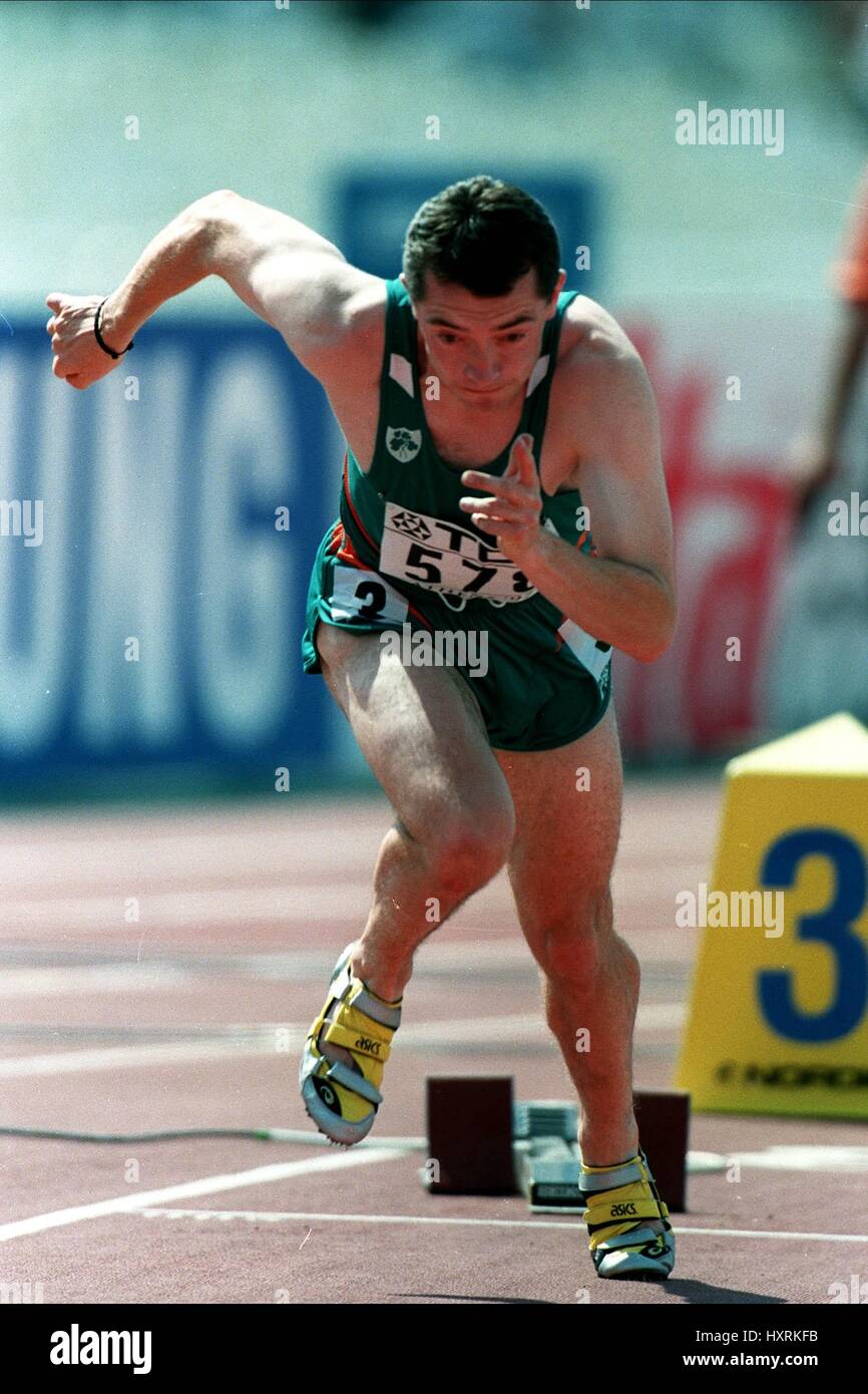 GARY RYAN 200 METRES 01 August 1997 Stock Photo - Alamy