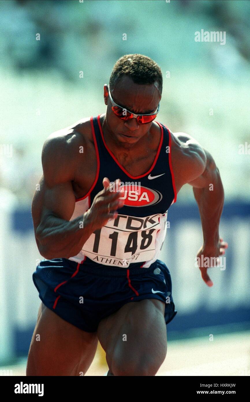 JON DRUMMOND 200 METRES ATHENS. 18 August 1997 Stock Photo - Alamy