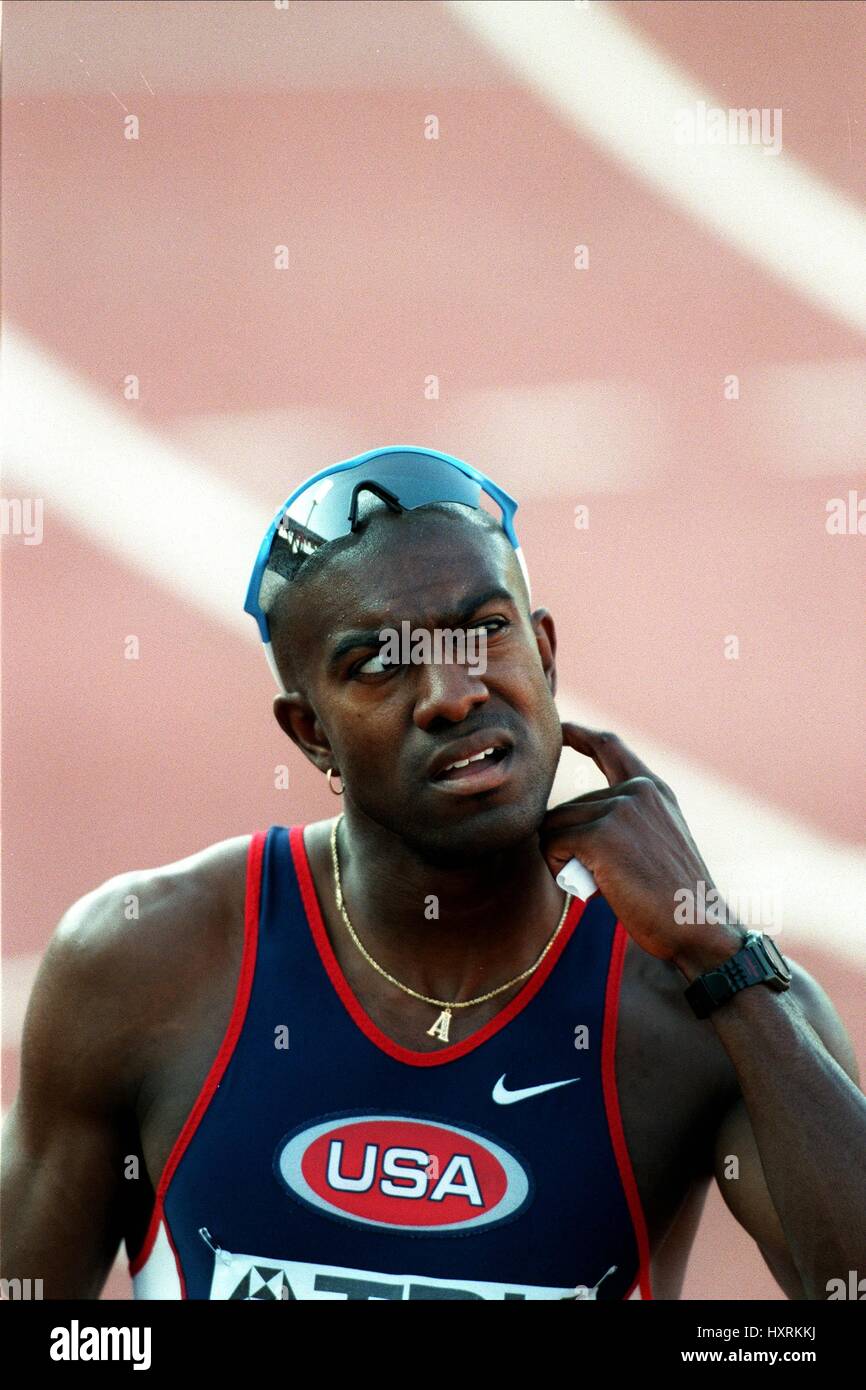 ALLEN JOHNSON 110 METRES HURDLES 20 August 1997 Stock Photo - Alamy