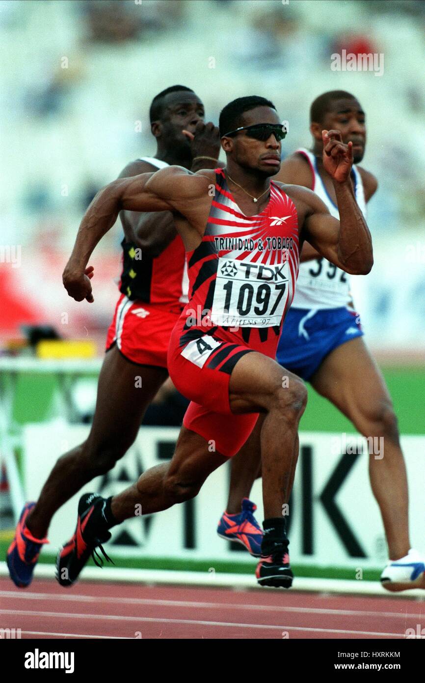 ATO BOLDON 200 METRES ATHENS 20 August 1997 Stock Photo - Alamy