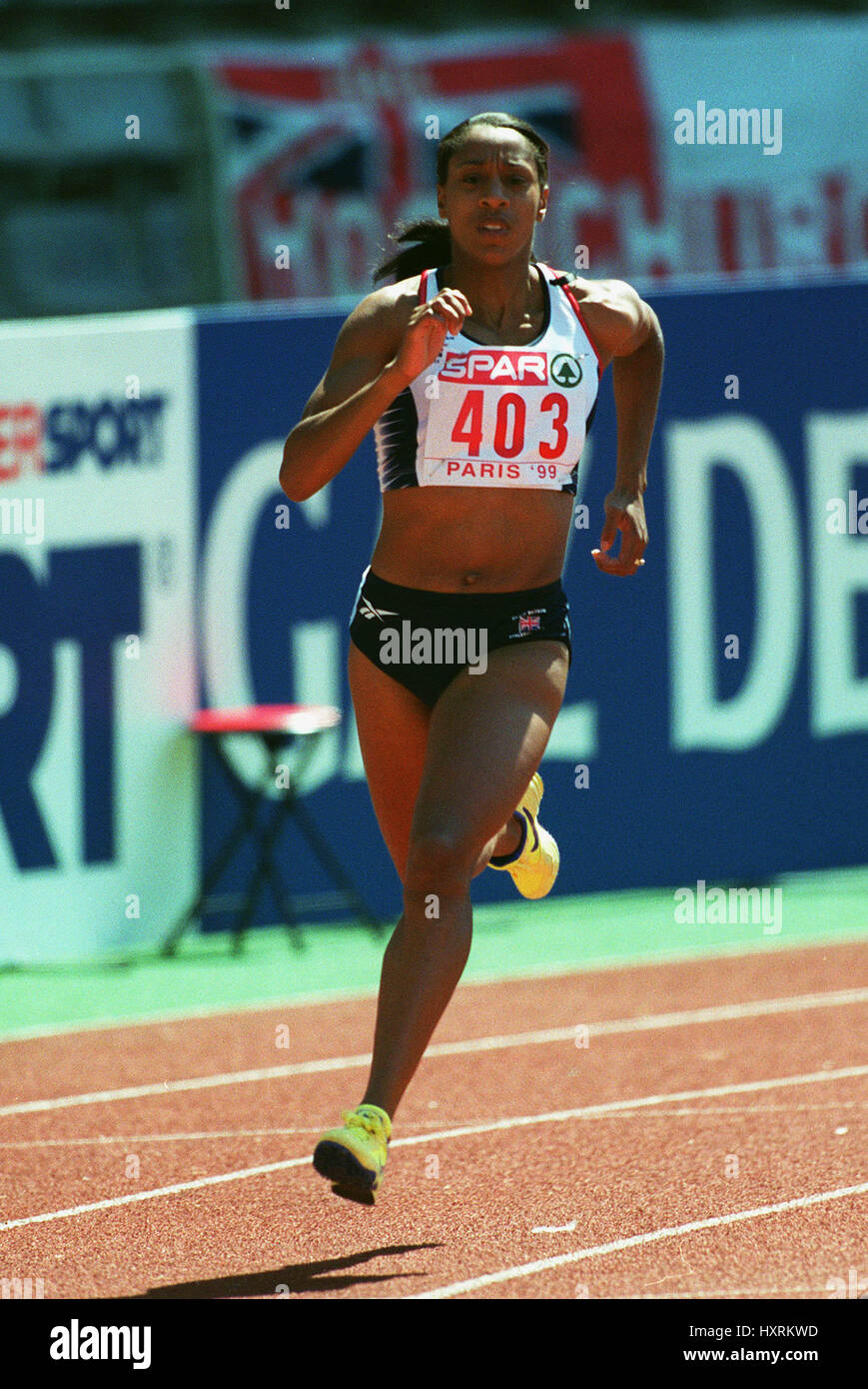 DIANE MODAHL EUROPEAN CUP PARIS 1999 20 June 1999 Stock Photo - Alamy