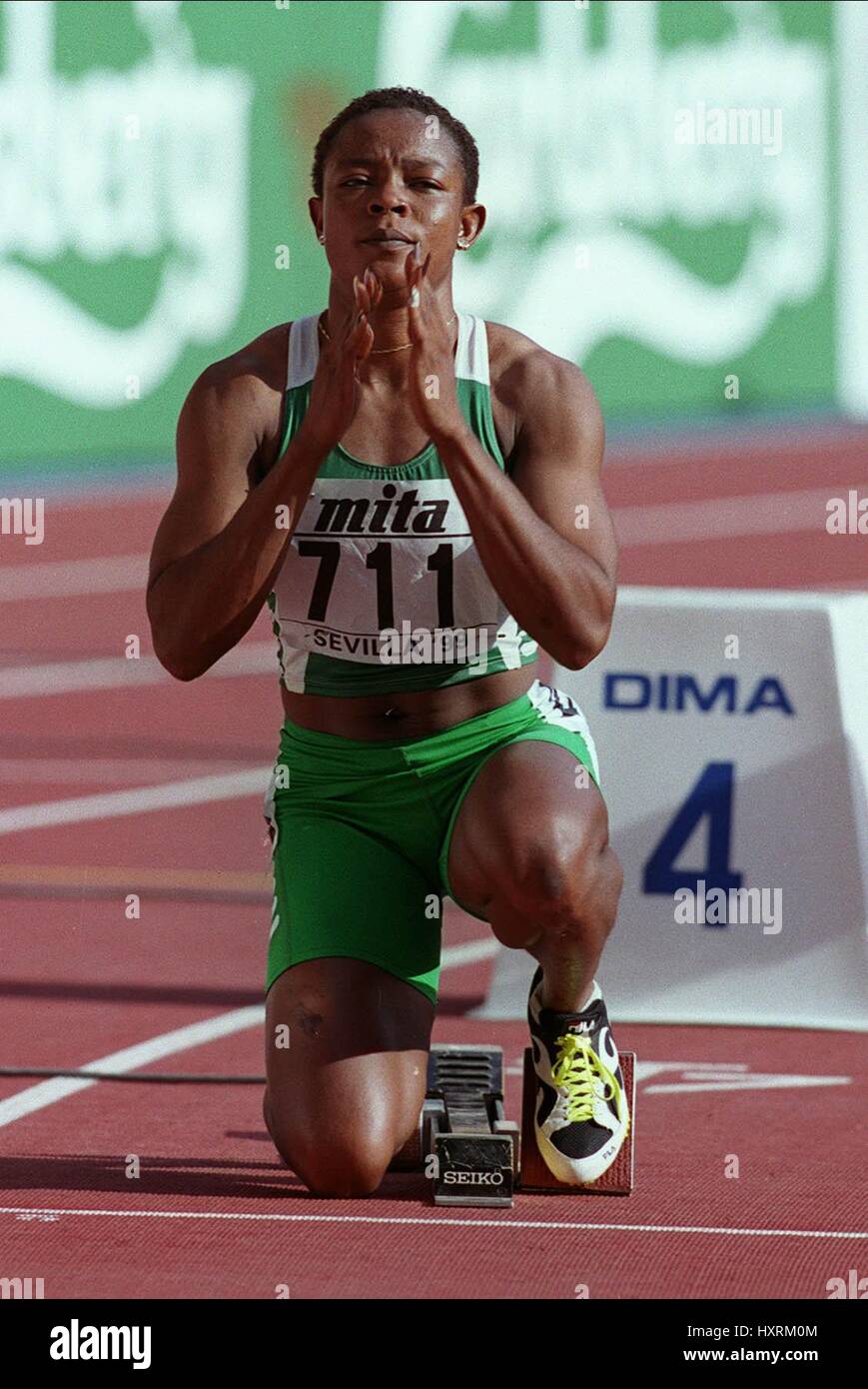 MERCY NKU 200 METRES 24 August 1999 Stock Photo - Alamy