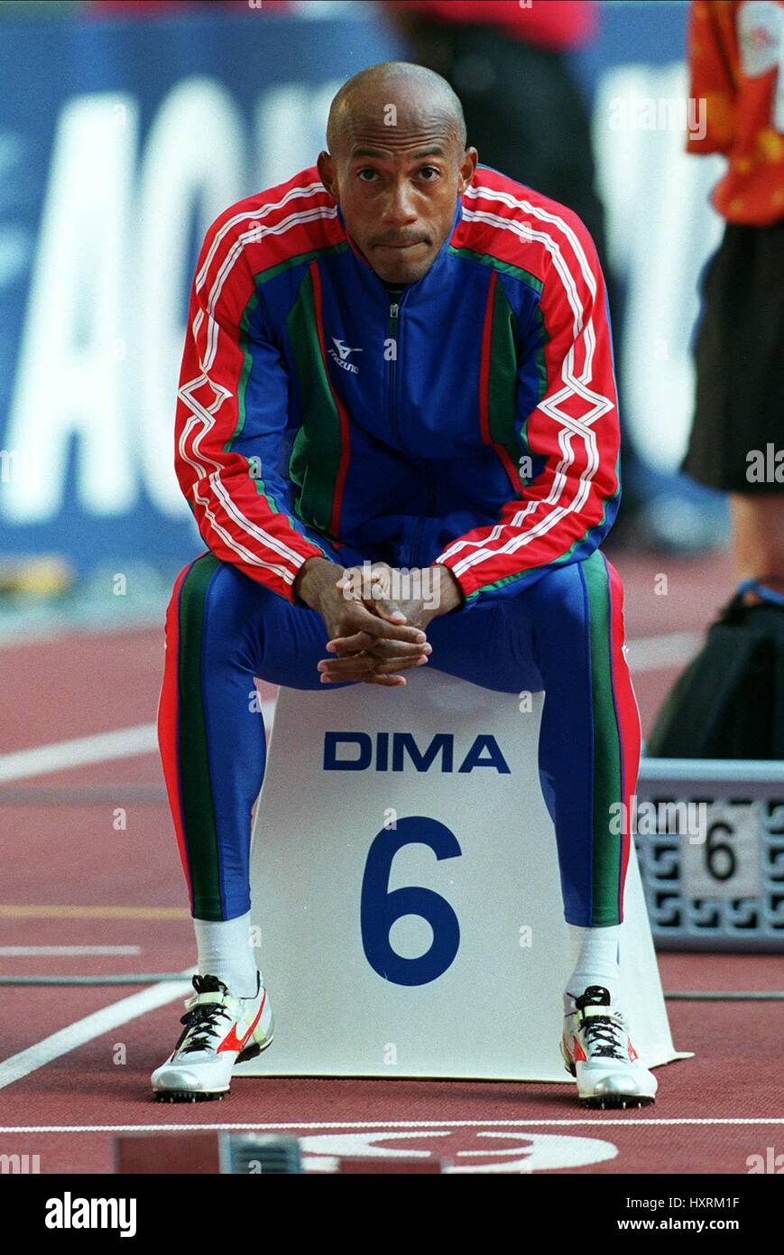FRANK FREDERICKS 200 METRES 24 August 1999 Stock Photo - Alamy