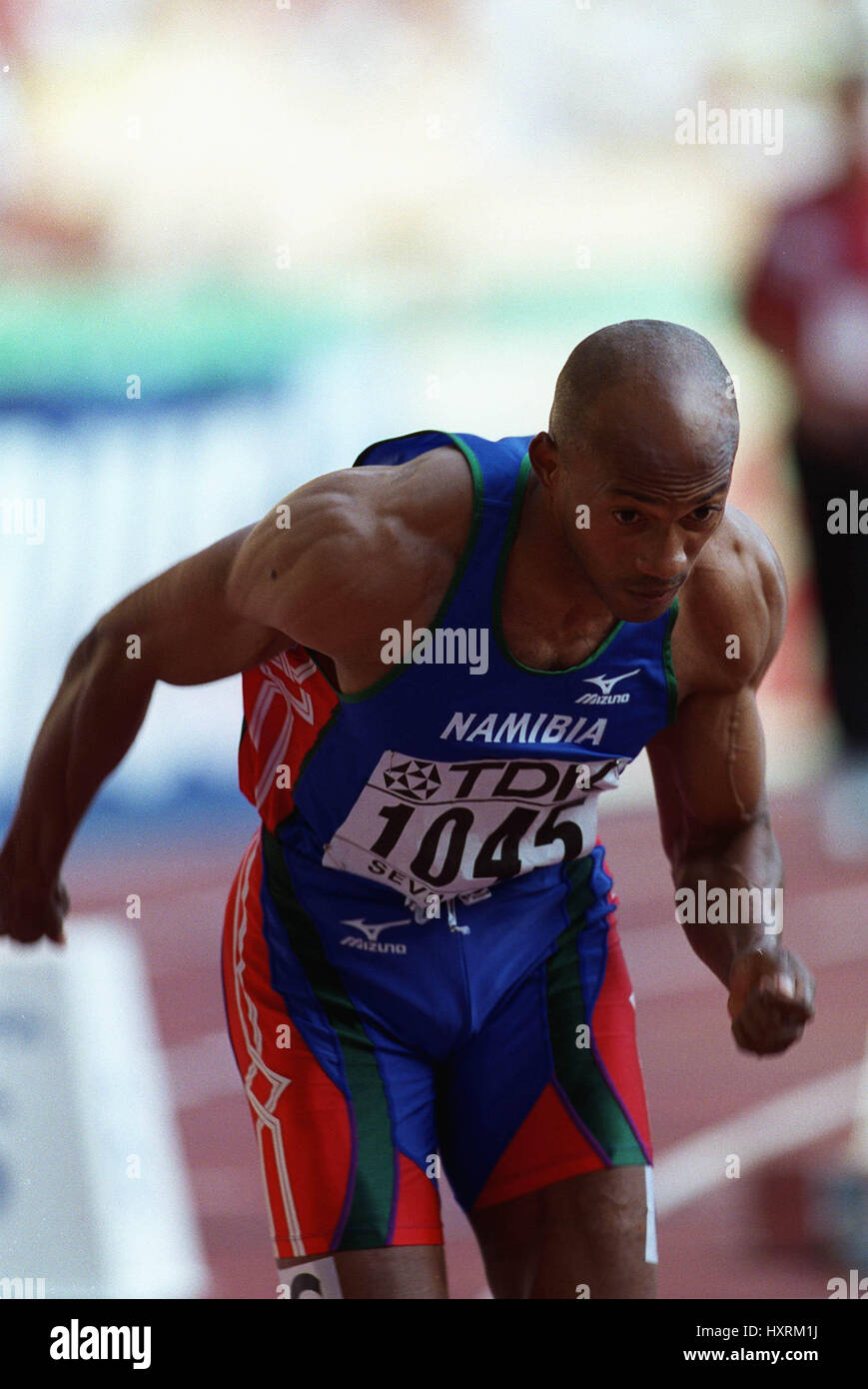 FRANK FREDERICKS 200 METRES 24 August 1999 Stock Photo - Alamy