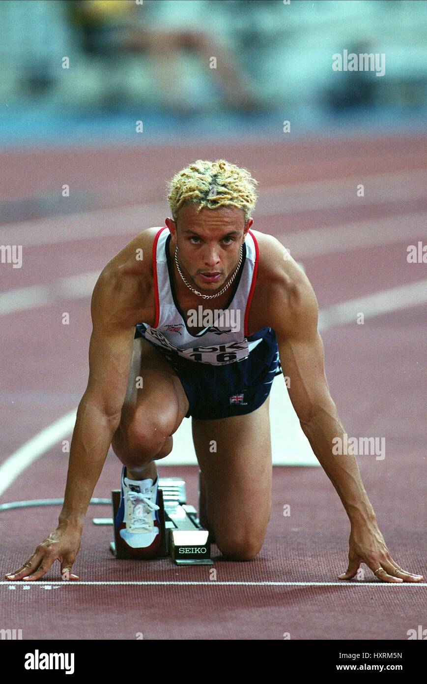 JAMIE BAULCH 400 METERS 09 September 1999 Stock Photo - Alamy