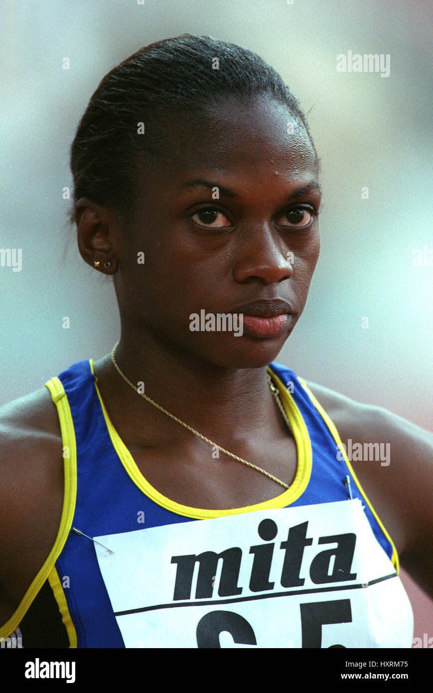 ANDREA BLACKETT 400 METRE HURDLES 09 September 1999 Stock Photo - Alamy