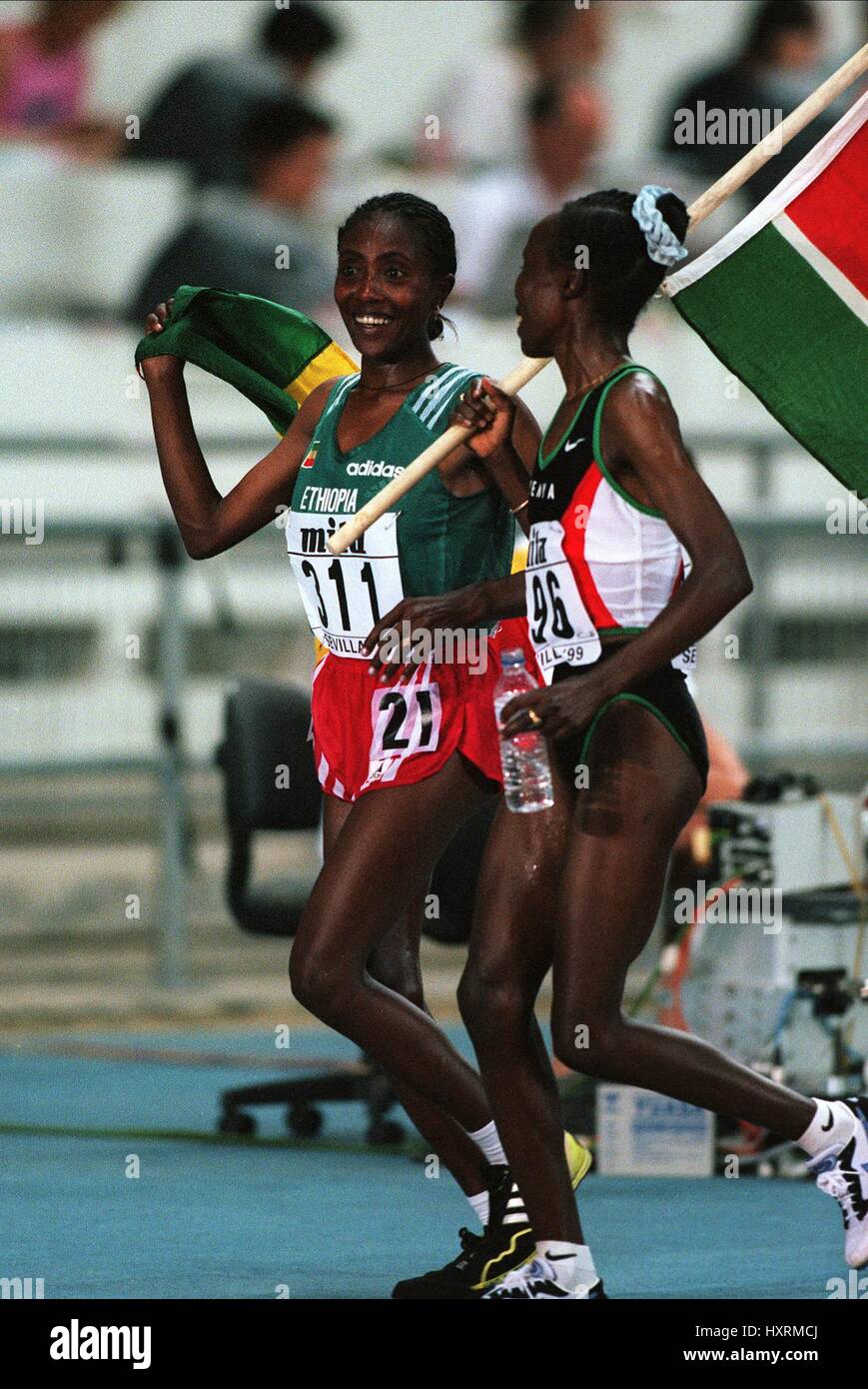GETE WAMI & TEGLA LOROUPE 10000 METRES WINNER SEVILLE 99 23 August 1999 ...