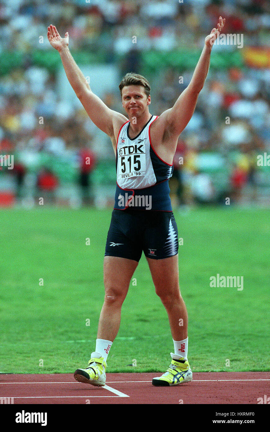 STEVE BACKLEY JAVELIN 26 August 1999 Stock Photo - Alamy