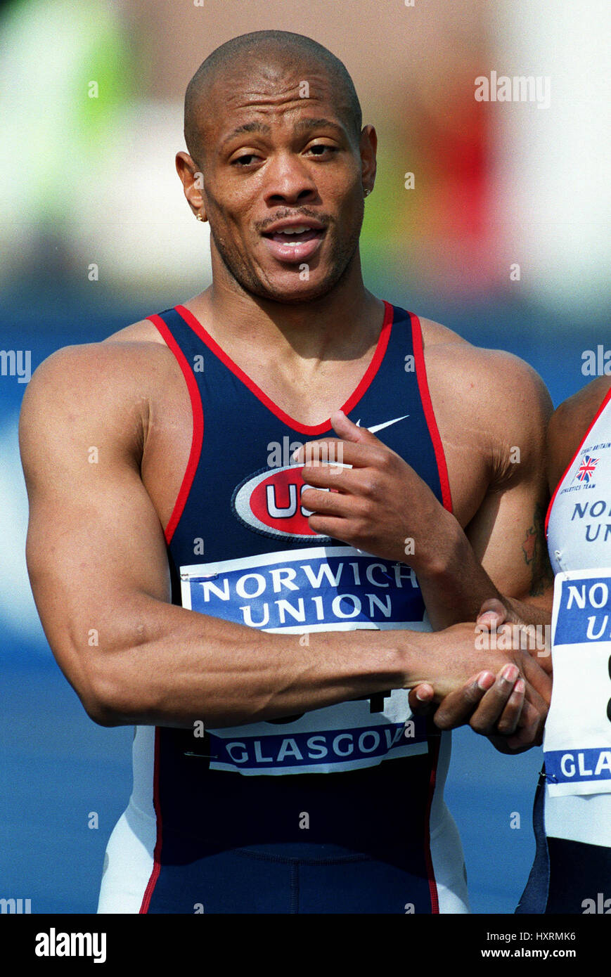 MAURICE GREENE 100 METRES SCOTSTOUN STADIUM GLASGOW SCOTLAND 02 July ...