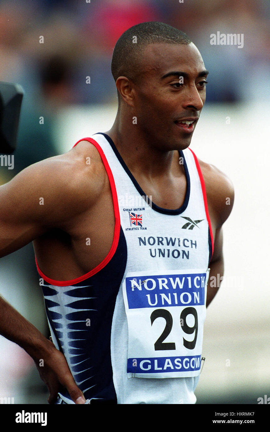 COLIN JACKSON 110 METRE HURDLES SCOTSTOUN STADIUM GLASGOW SCOTLAND 02 ...
