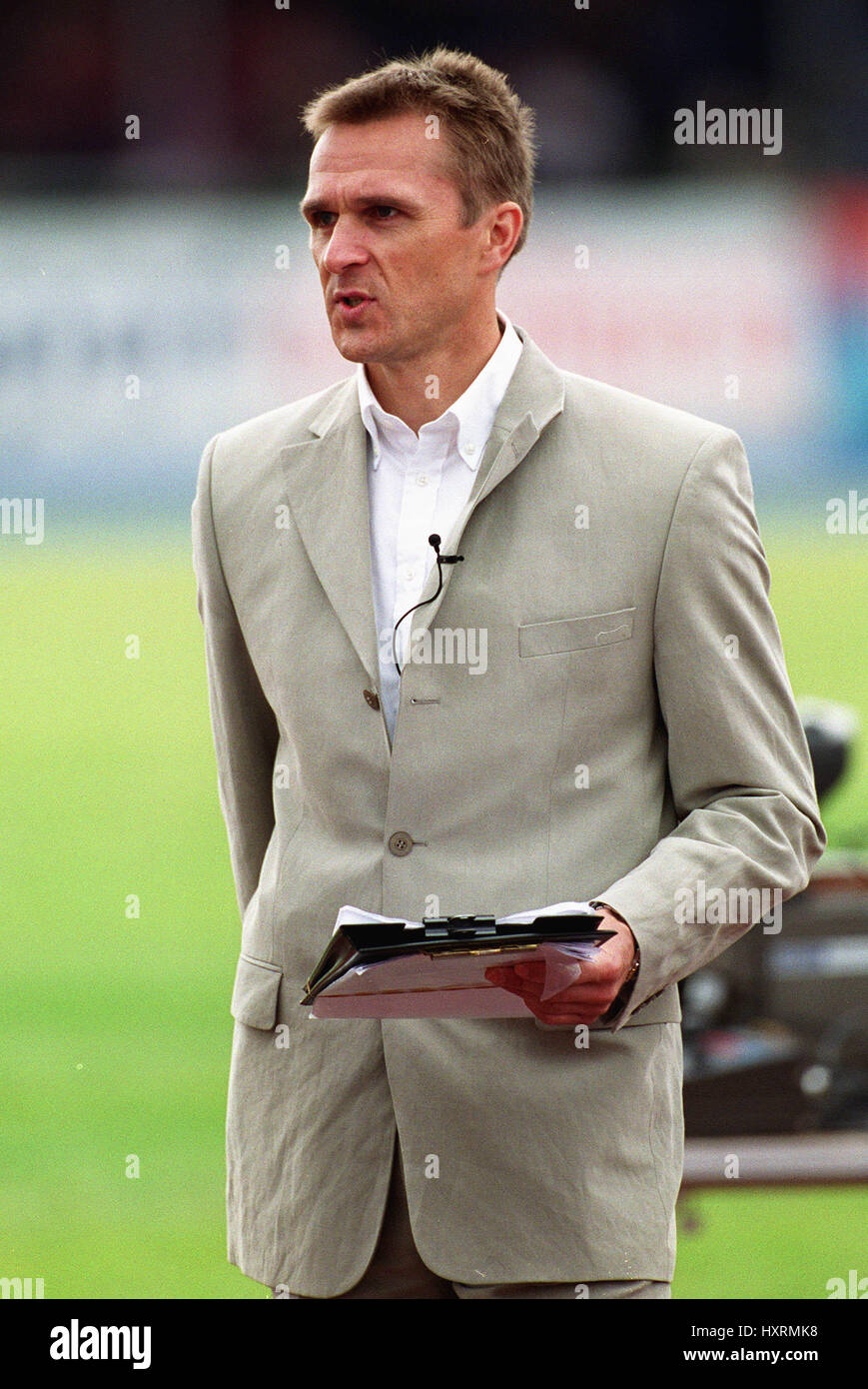 JOHATHAN RIDGEON TV COMMENTATOR SCOTSTOUN STADIUM GLASGOW SCOTLAND 02 ...