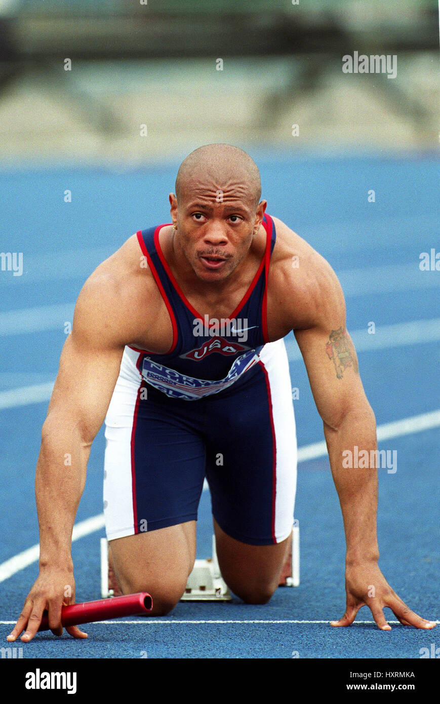 MAURICE GREENE 100 METRES SCOTSTOUN STADIUM GLASGOW SCOTLAND 02 July ...