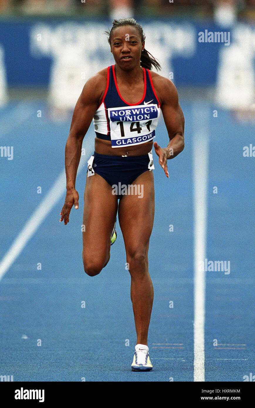 INGER MILLER 100 METRES SCOTSTOUN STADIUM GLASGOW SCOTLAND 02 July 2000 ...