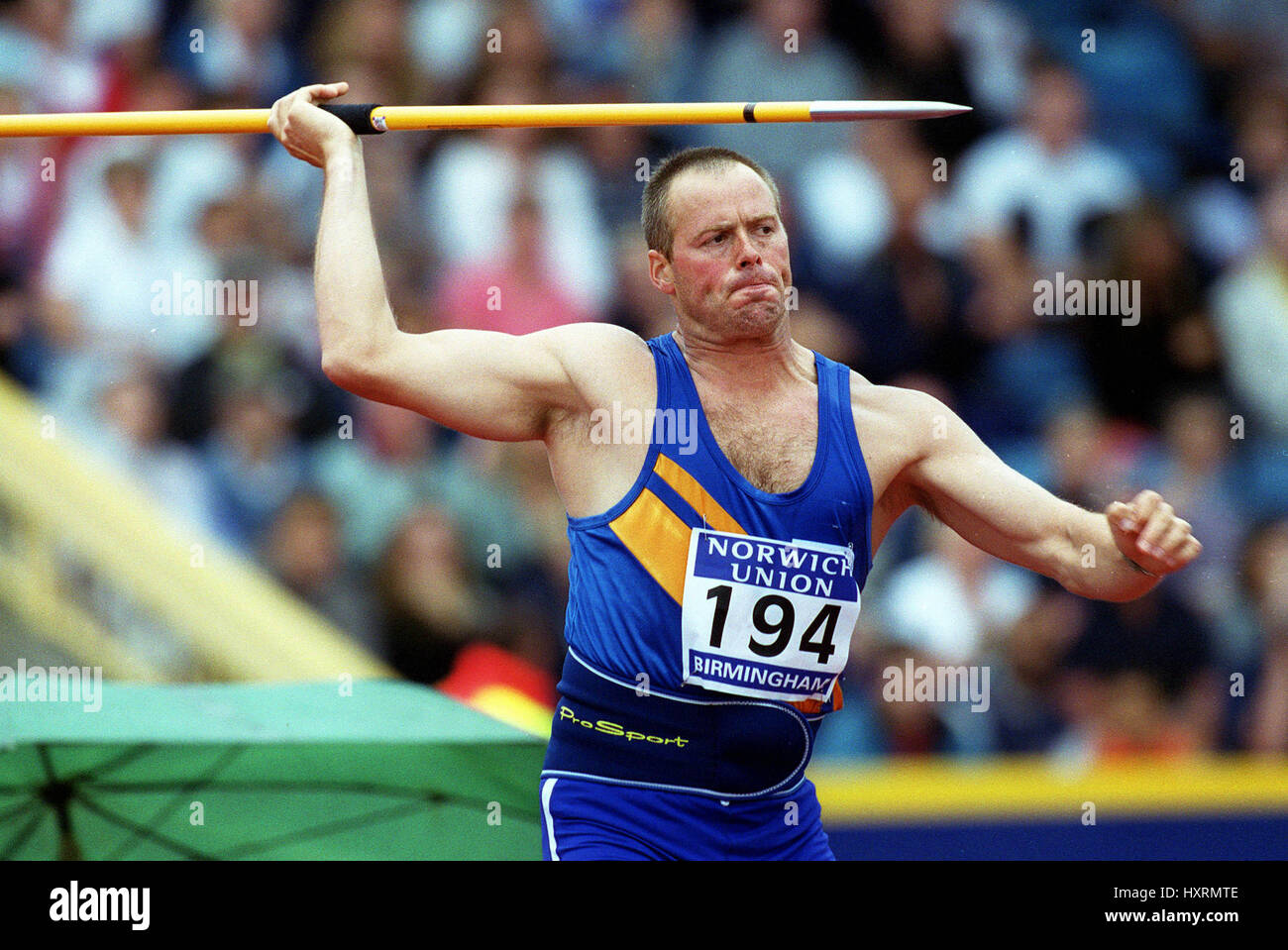 MICK HILL JAVELIN 12 August 2000 Stock Photo - Alamy