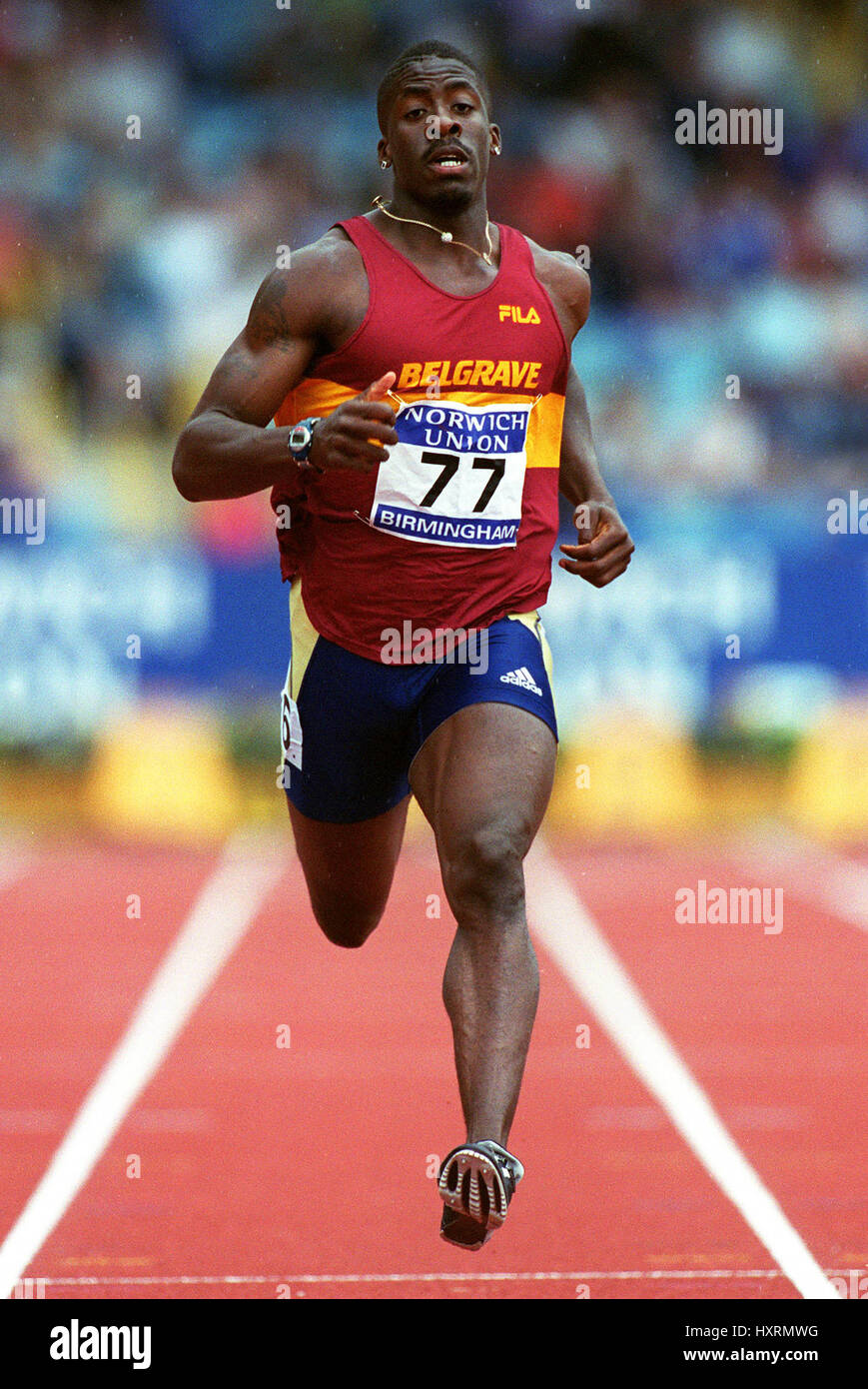 DWAIN CHAMBERS 100 METRES BIRMINGHAM ALEXANDER STADIUM BIRMINGHAM 12 ...