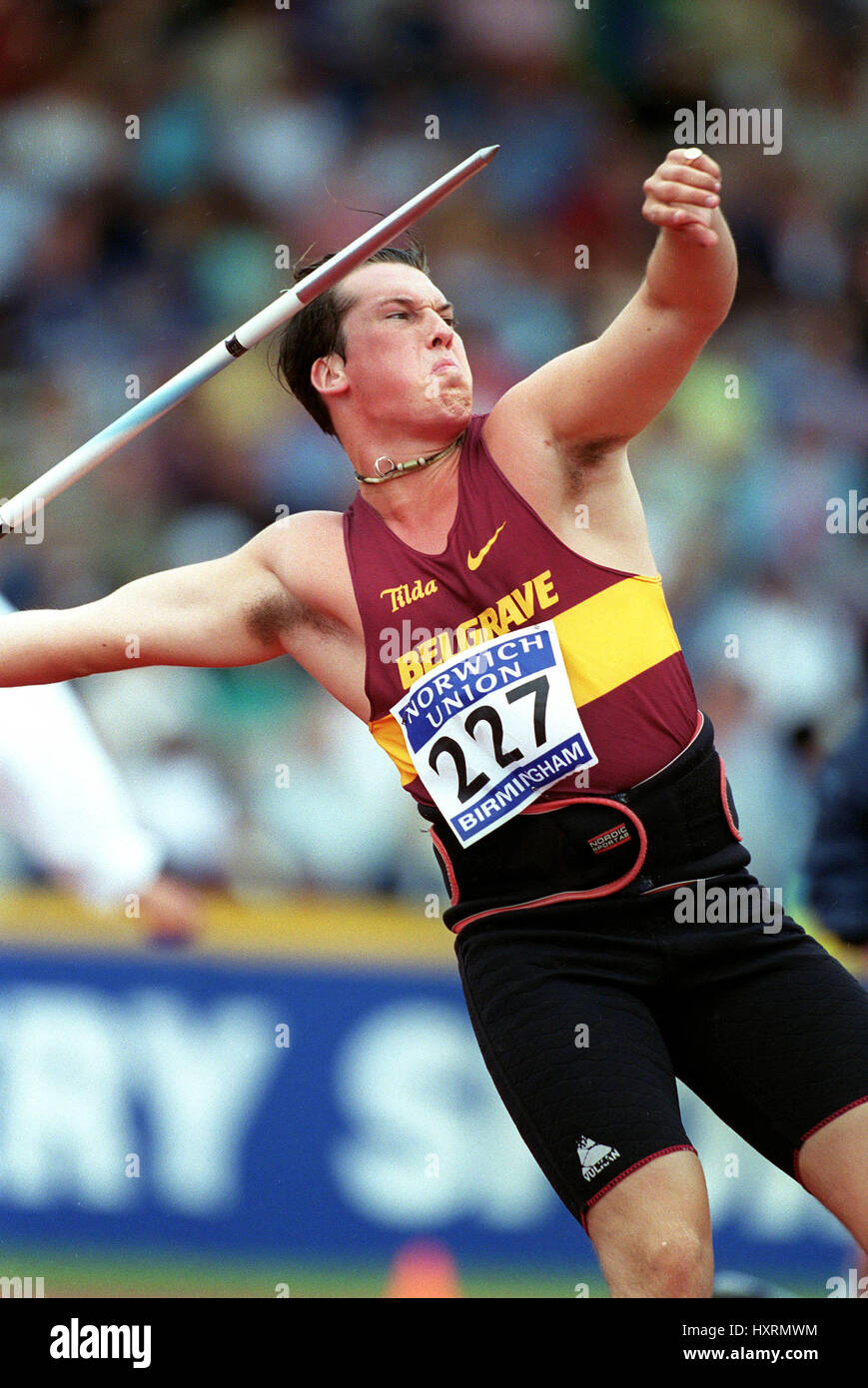 TIM KITNEY JAVELIN BIRMINGHAM ALEXANDER STADIUM BIRMINGHAM 12 August ...