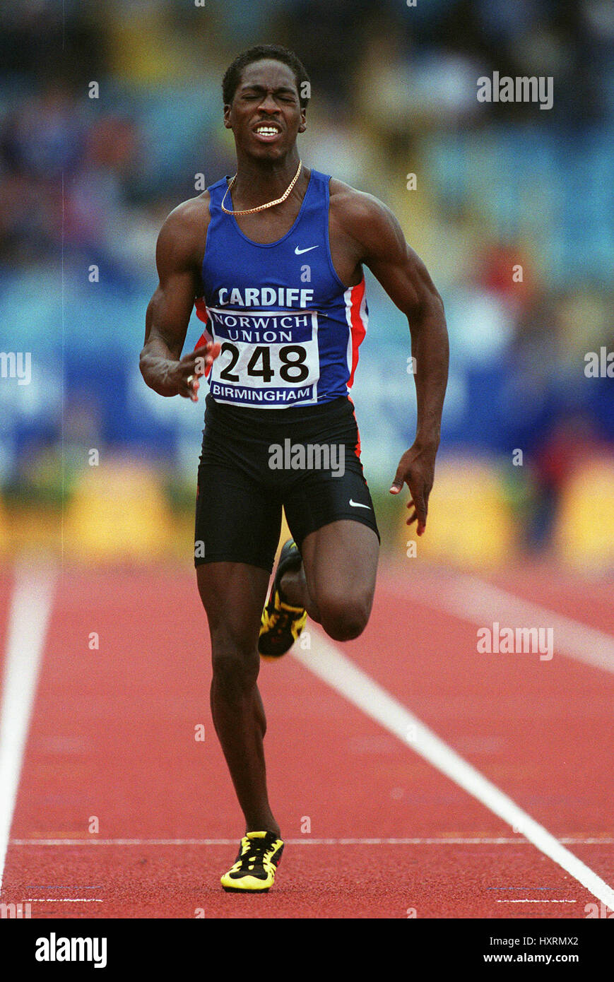 CHRISTIAN MALCOLM 200 METRES BIRMINGHAM ALEXANDER STADIUM BIRMINGHAM 12 ...