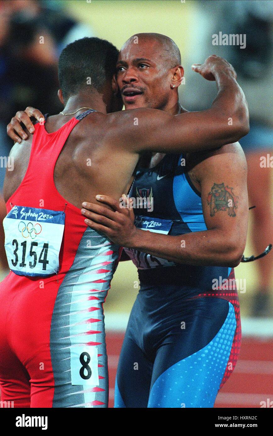 MAURICE GREENE & ATO BOLDON 100 METRES SYDNEY OLYMPICS OLYMPIC STADIUM ...