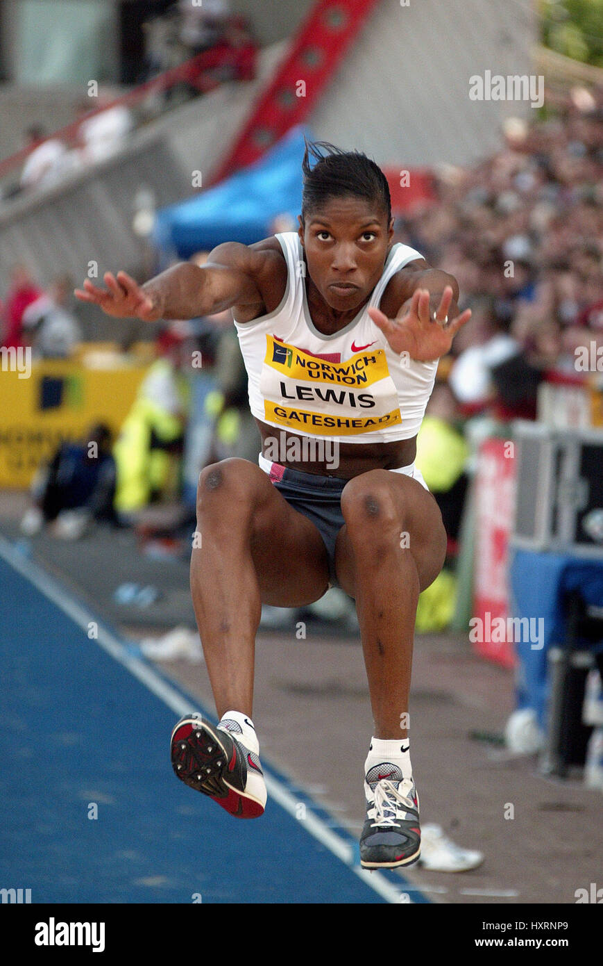 DENISE LEWIS LONG JUMP GATESHEAD INTERNATIONAL STADIUM GATESHEAD ...