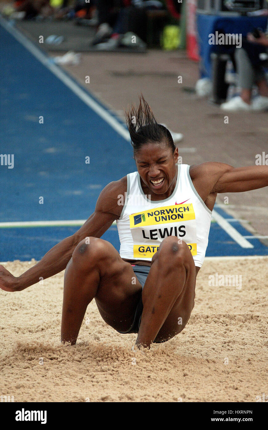 DENISE LEWIS LONG JUMP GATESHEAD INTERNATIONAL STADIUM GATESHEAD ...