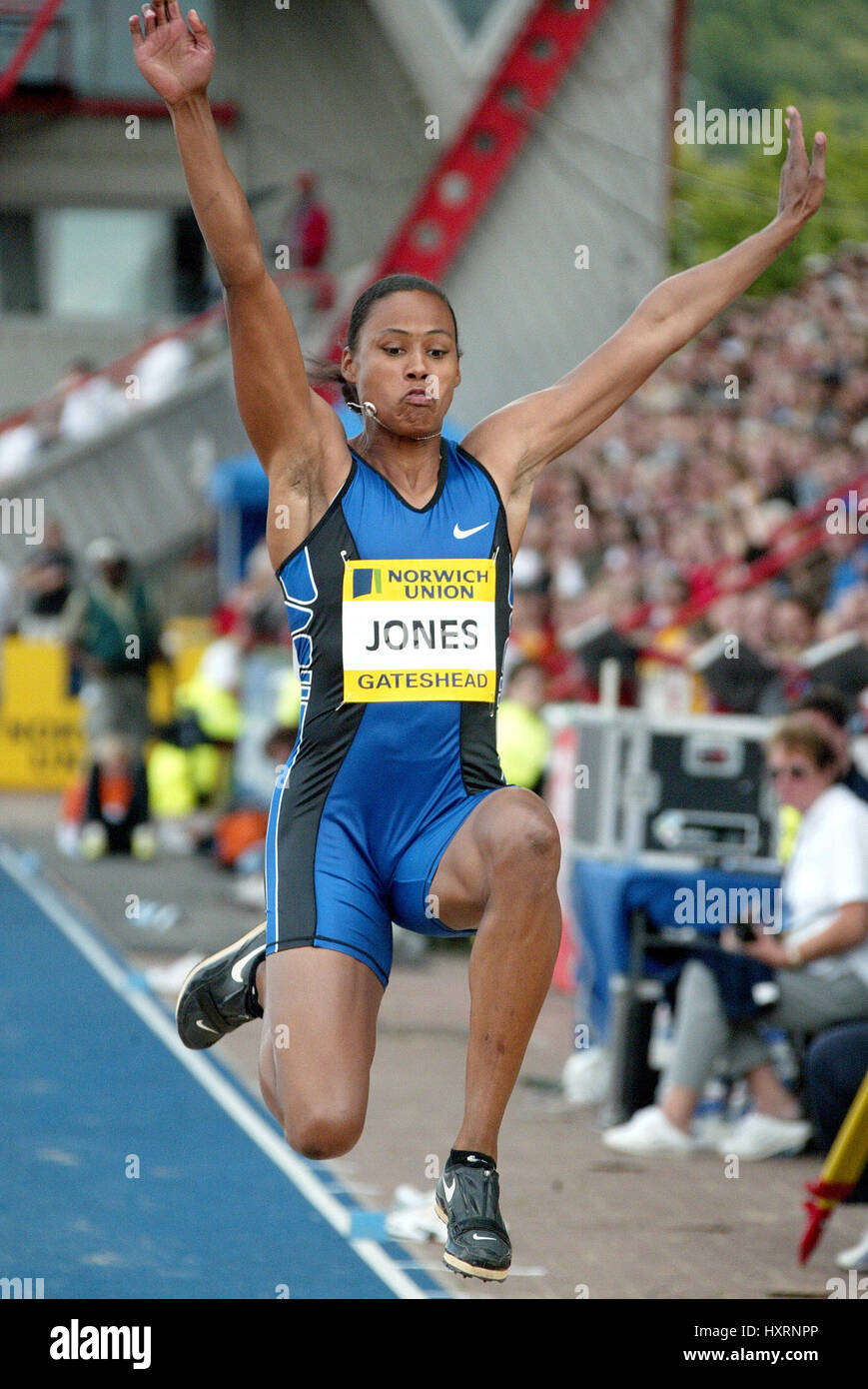 MARION JONES LONG JUMP GATESHEAD INTERNATIONAL STADIUM GATESHEAD ...