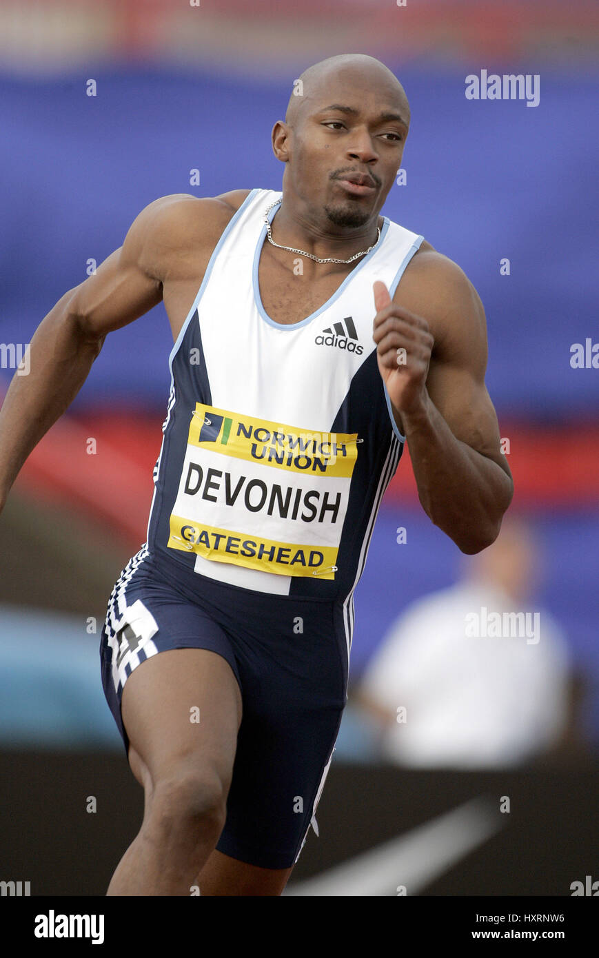 MARLON DEVONISH 200 METRES GATESHEAD INTERNATIONAL STADIUM GATESHEAD ...