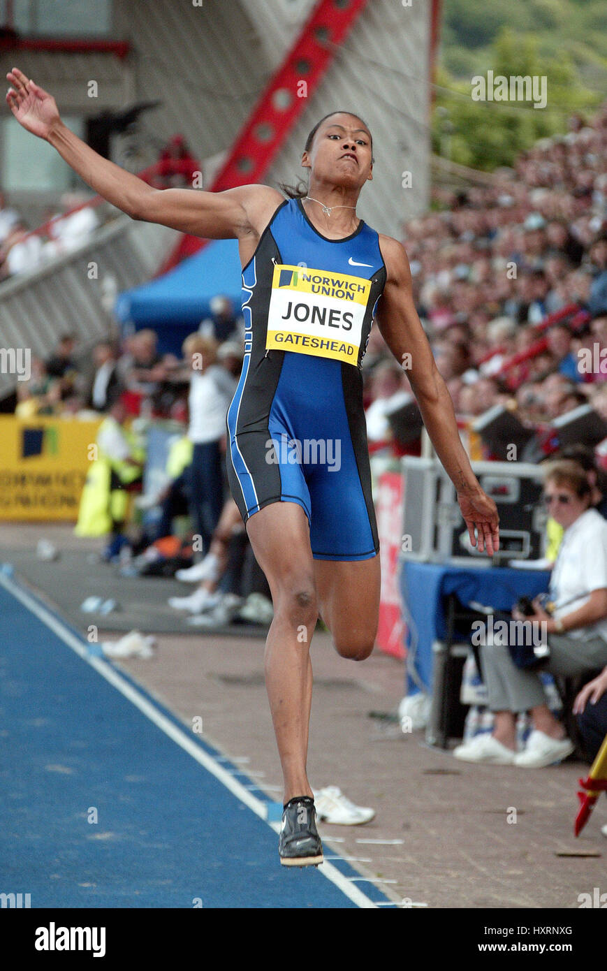 MARION JONES LONG JUMP GATESHEAD INTERNATIONAL STADIUM GATESHEAD ...