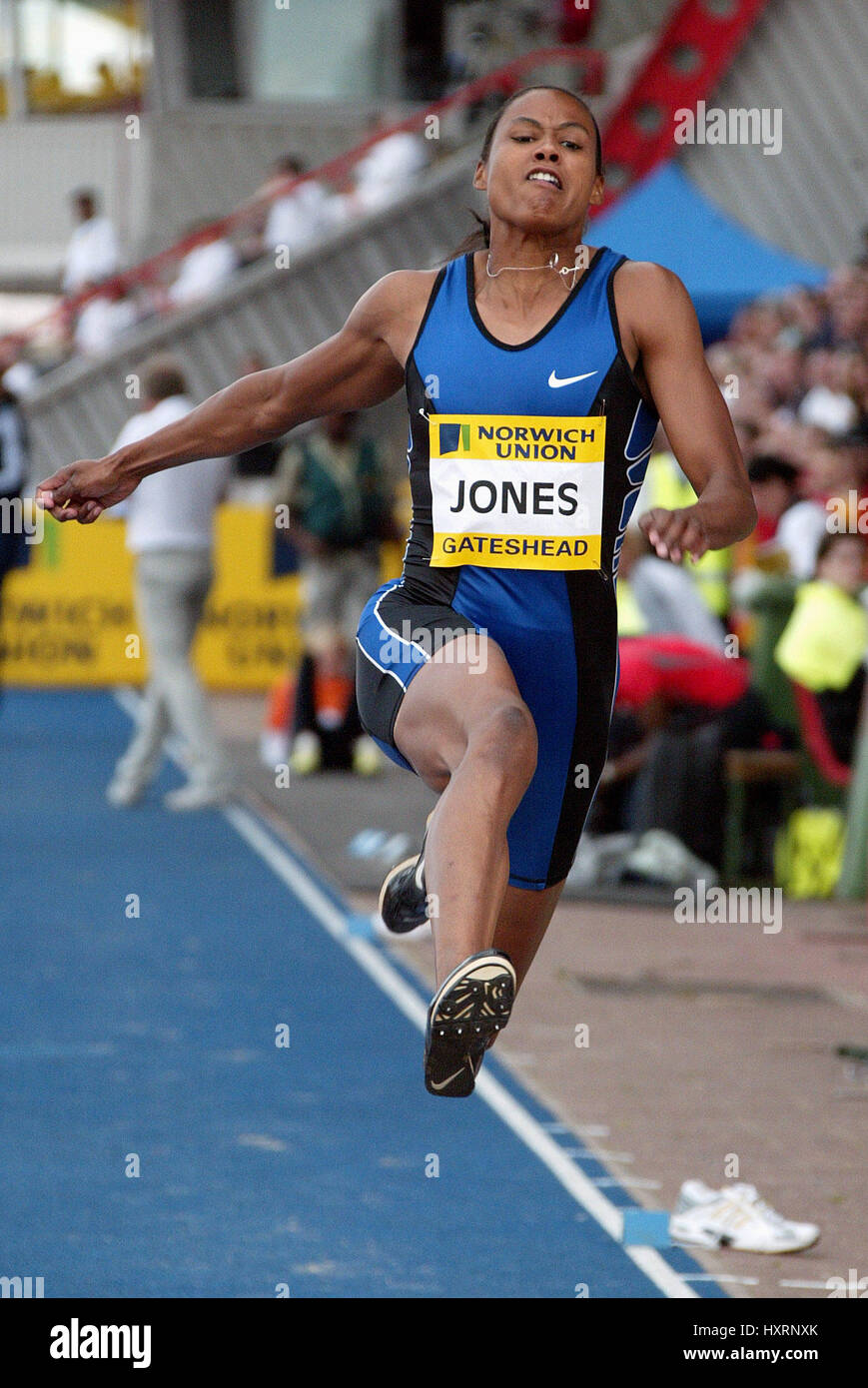 MARION JONES LONG JUMP GATESHEAD INTERNATIONAL STADIUM GATESHEAD ...