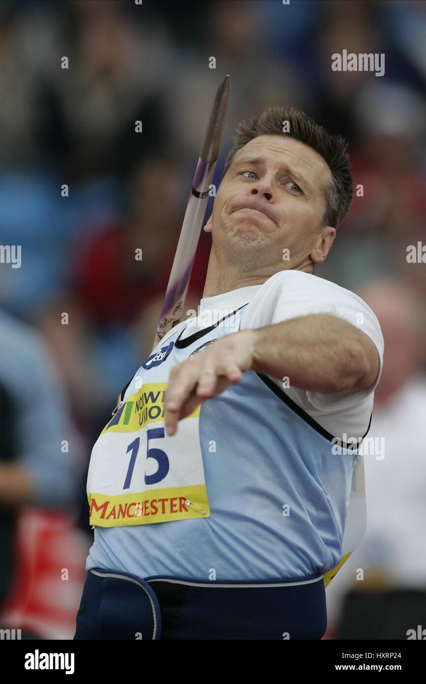STEVE BACKLEY JAVELIN MANCHESTER REGIONAL ARENA 11 July 2004 Stock ...