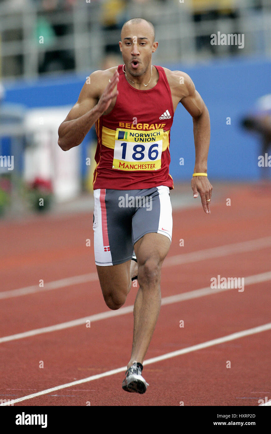 CHRIS LAMBERT 200 METRES MANCHESTER REGIONAL ARENA 11 July 2004 Stock ...