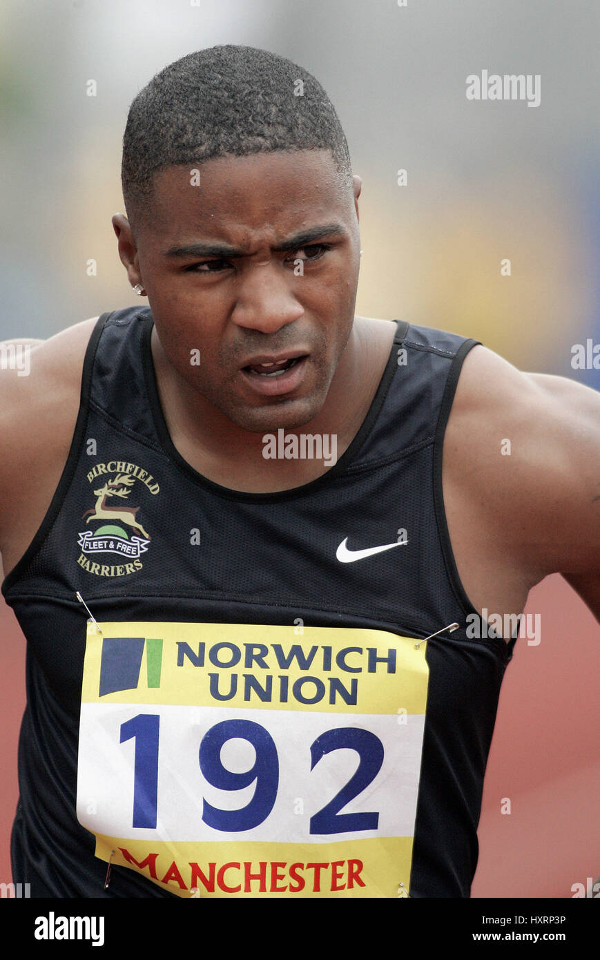 MARK LEWIS-FRANCIS 100 METRES MANCHESTER REGIONAL ARENA MANCHESTER ...