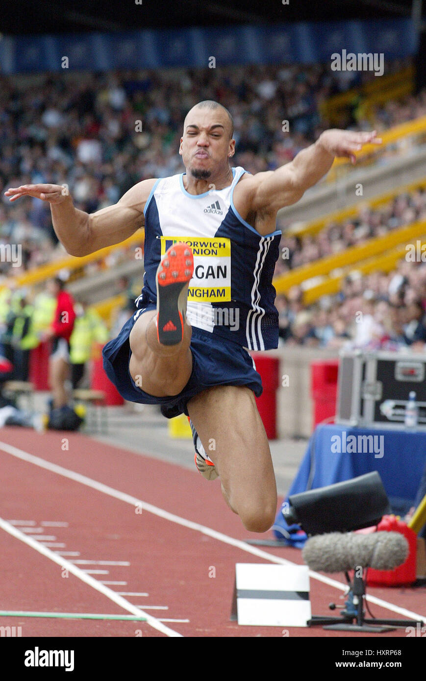NATHAN MORGAN LONG JUMP ALEXANDER STADIUM BIRMINGHAM ENGLAND 25 July ...