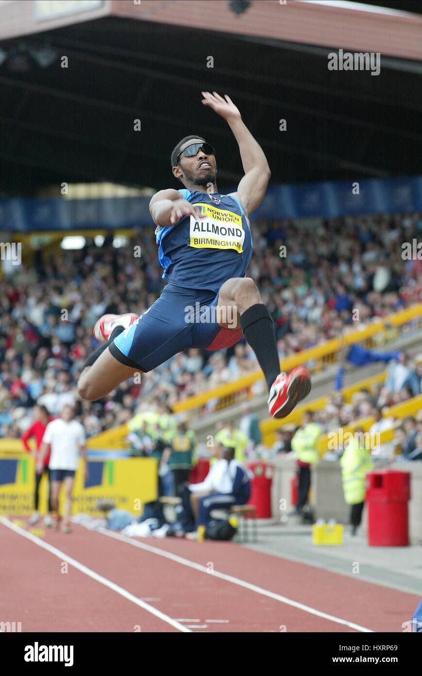 TONY ALLMOND LONG JUMP ALEXANDER STADIUM BIRMINGHAM ENGLAND 25 July ...