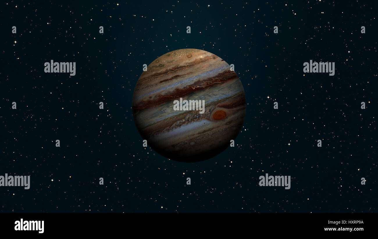 Solar System - Jupiter. It is the fifth planet from the Sun and the ...