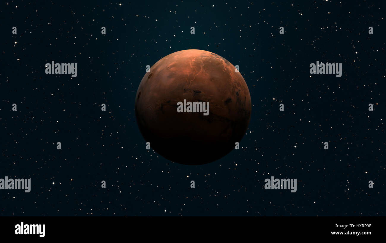 Solar System - Mars. It is the fourth planet from the Sun. Mars is a ...