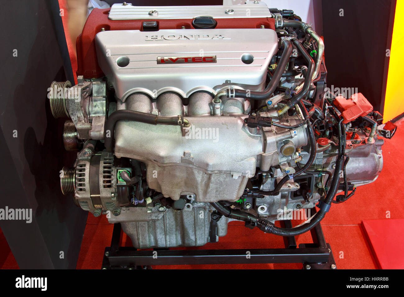 BANGKOK - JUNE 23 : HONDA i-VTEC engine show at The second Bangkok ...