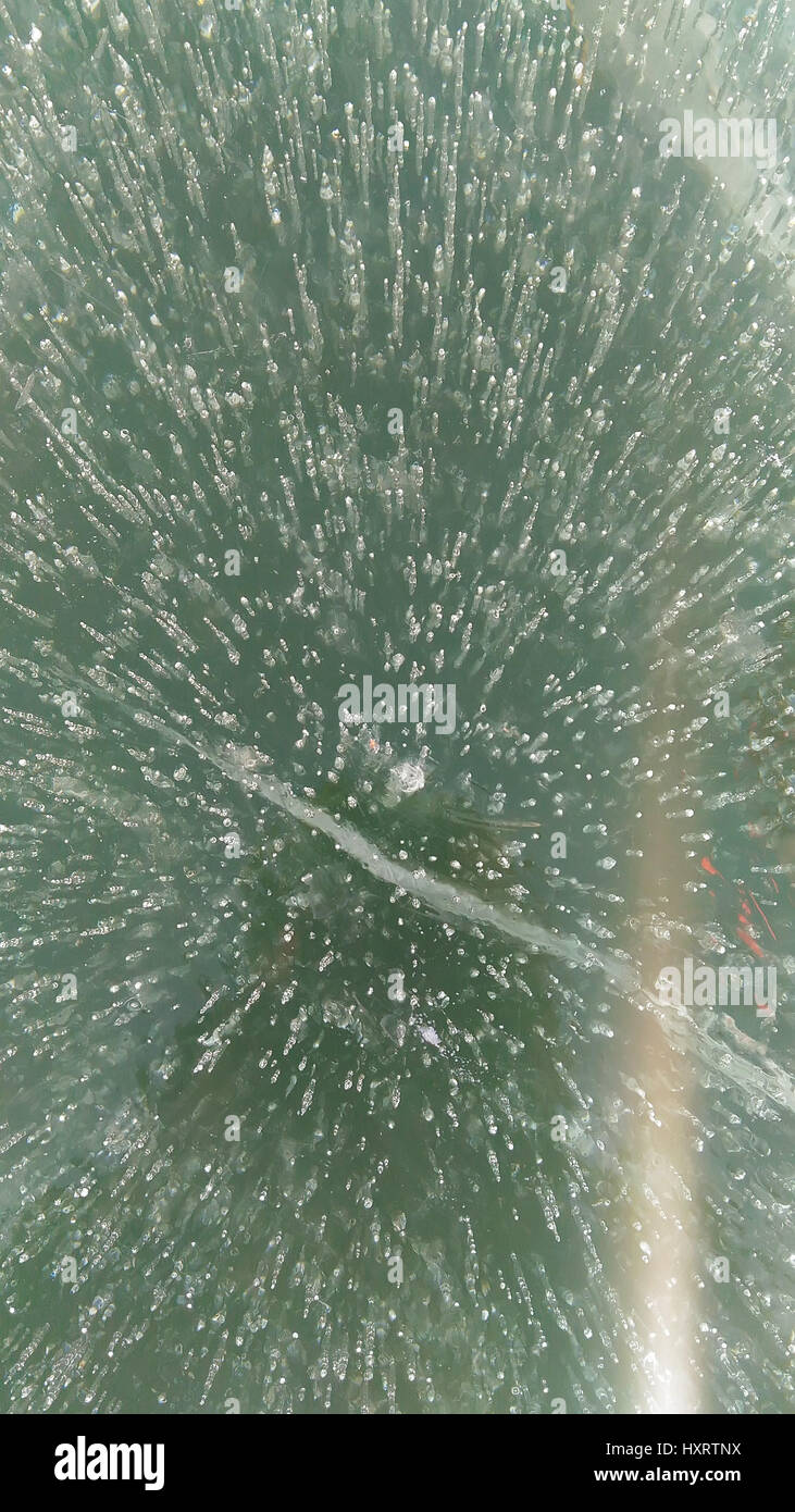 Snow Covered Ice Cracked Ground Texture Top view Stock Photo - Alamy